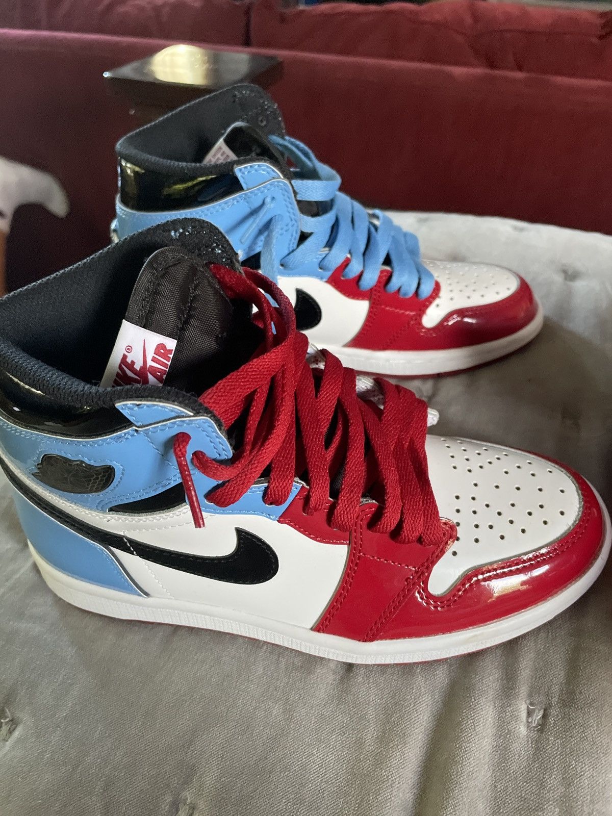 Jordan Brand 🆕 Jordan 1 Fearless size 5 red and blue | Grailed