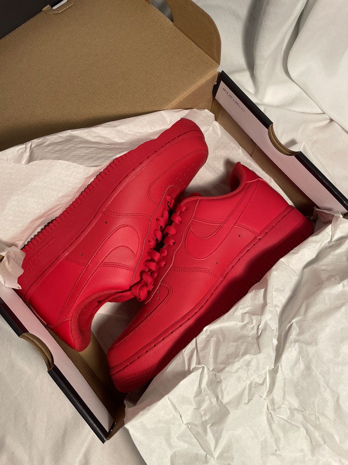 Nike Triple Red Nike Air Force 1 - Brand New | Grailed