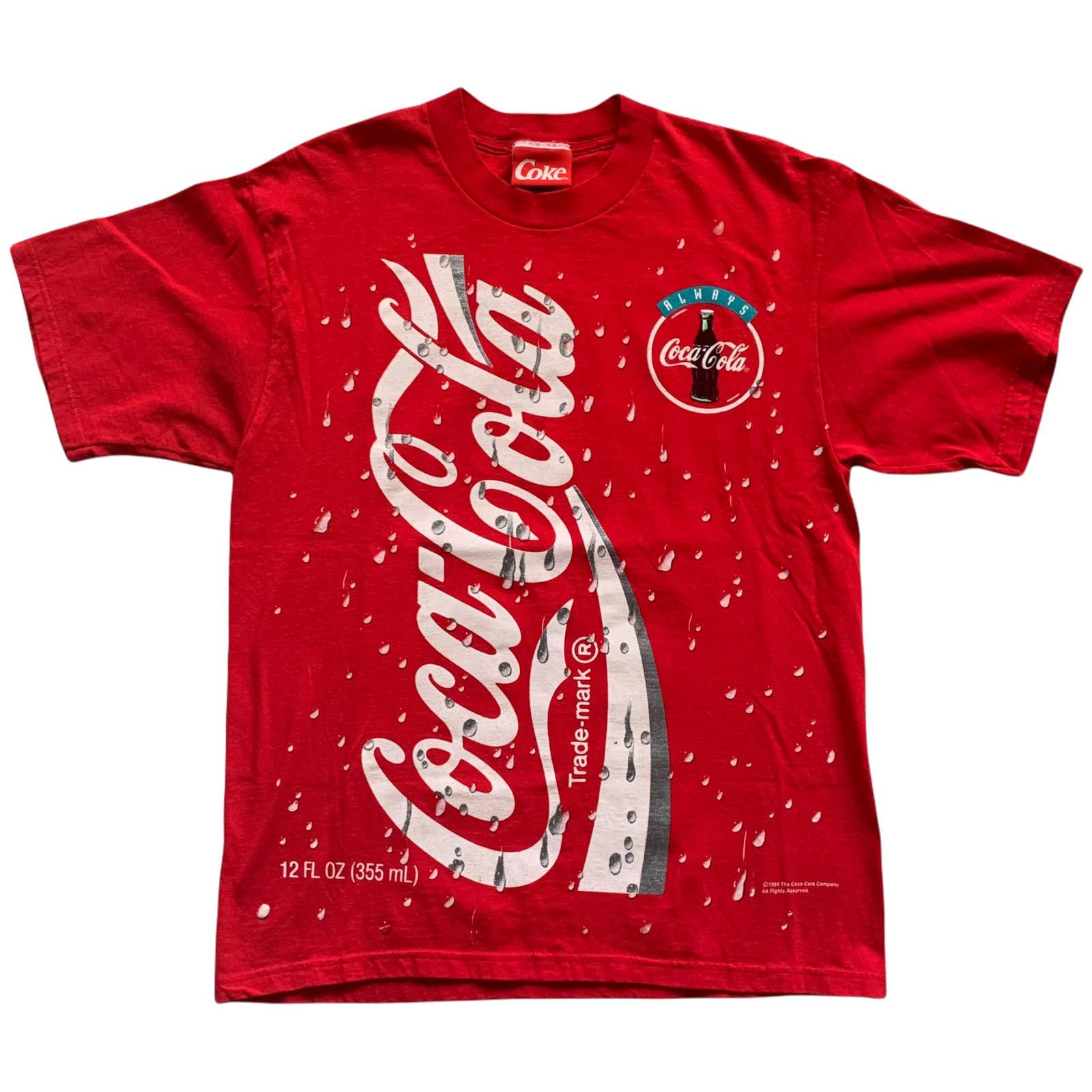 Coca Cola × Vintage AOP Coke Drip T-shirt | Grailed