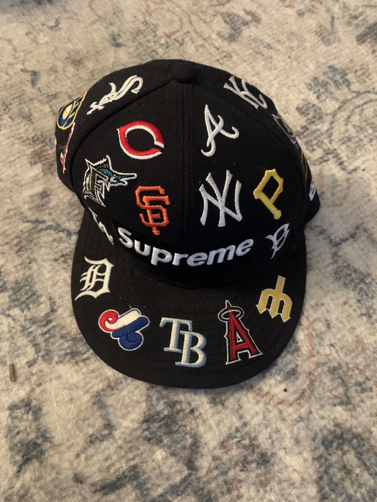MLB × Supreme LAST DROP Supreme MLB New Era Fitted Hat | Grailed