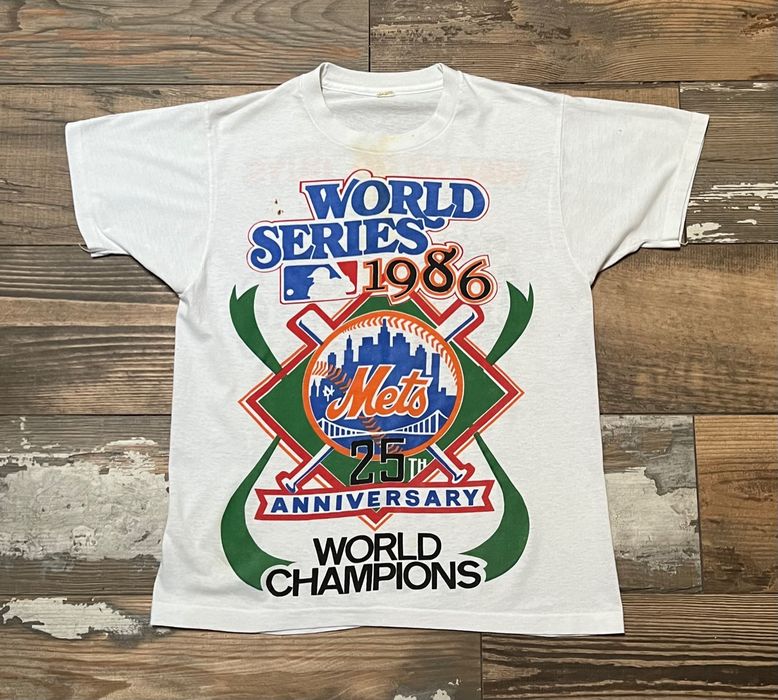 Vintage Vintage 1986 MLB New York Mets World Champions T-Shirt Sz L ...