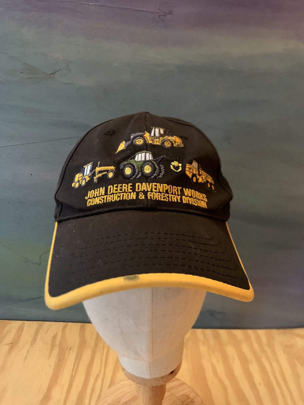 John Deere × Vintage John Deere Hat Davenport Works Construction ...