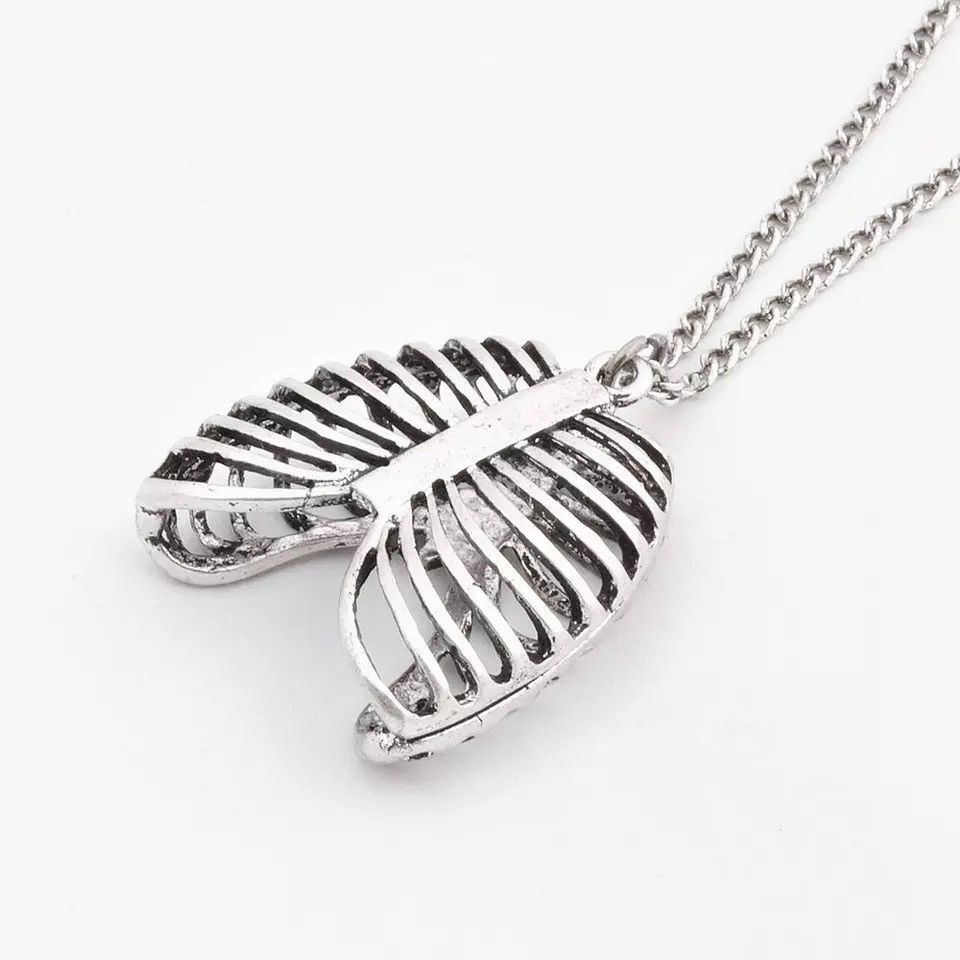 Vintage Skeleton Torso Chain Bones Goth Punk Rock Jewelry Chrome | Grailed