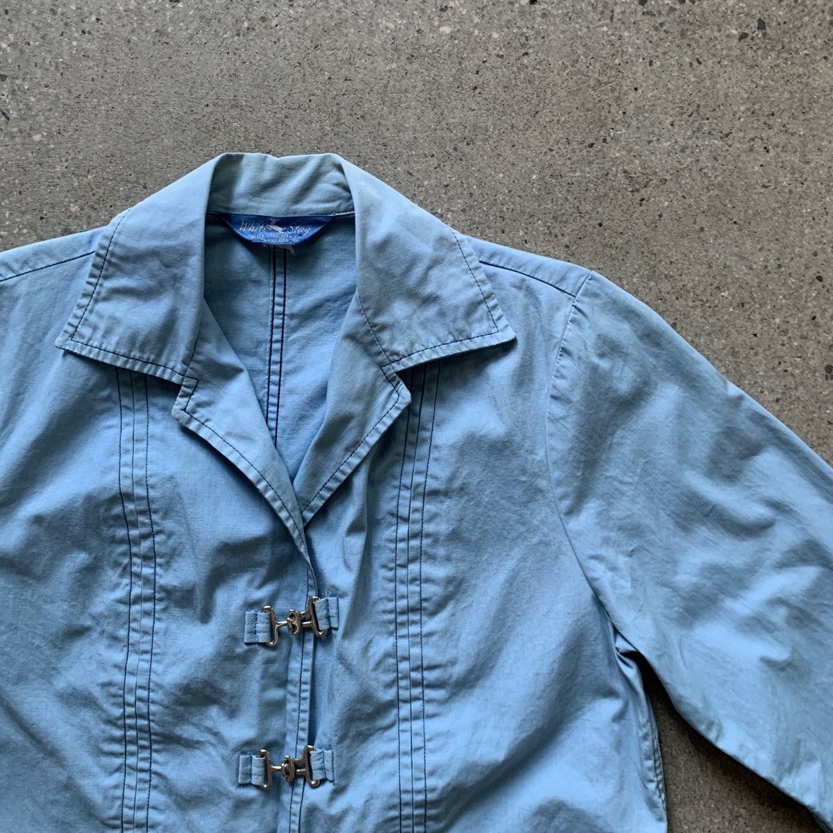 Vintage Vintage WMNS White stag jacket has fireman clasp buckles | Grailed