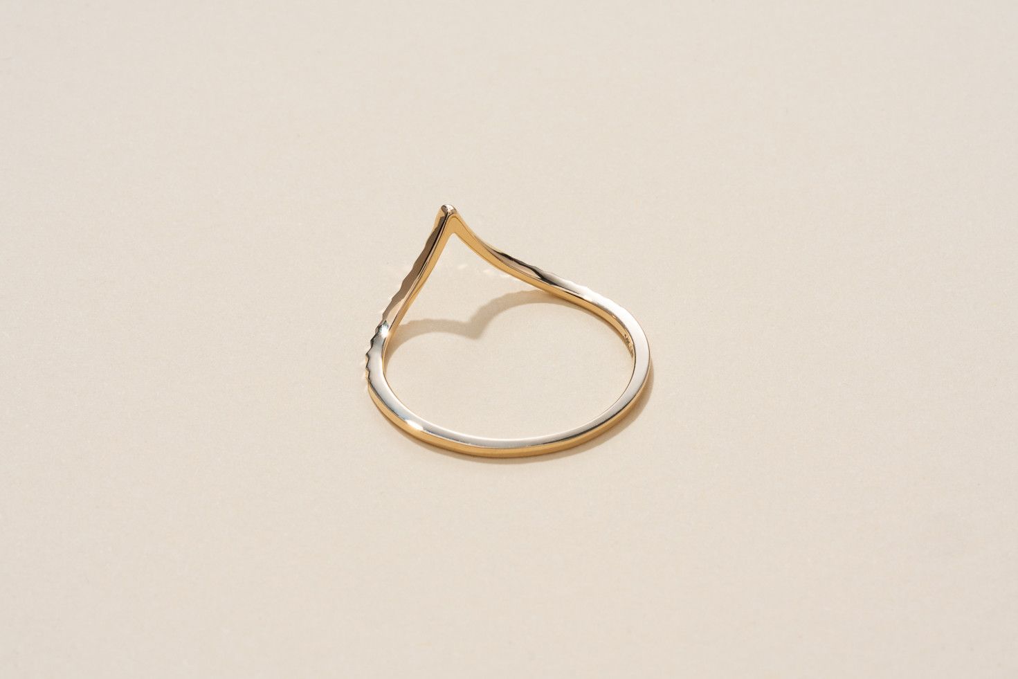 Other V Shape Ring 14k solid Gold | Stackable Ring | V Ring | | Grailed