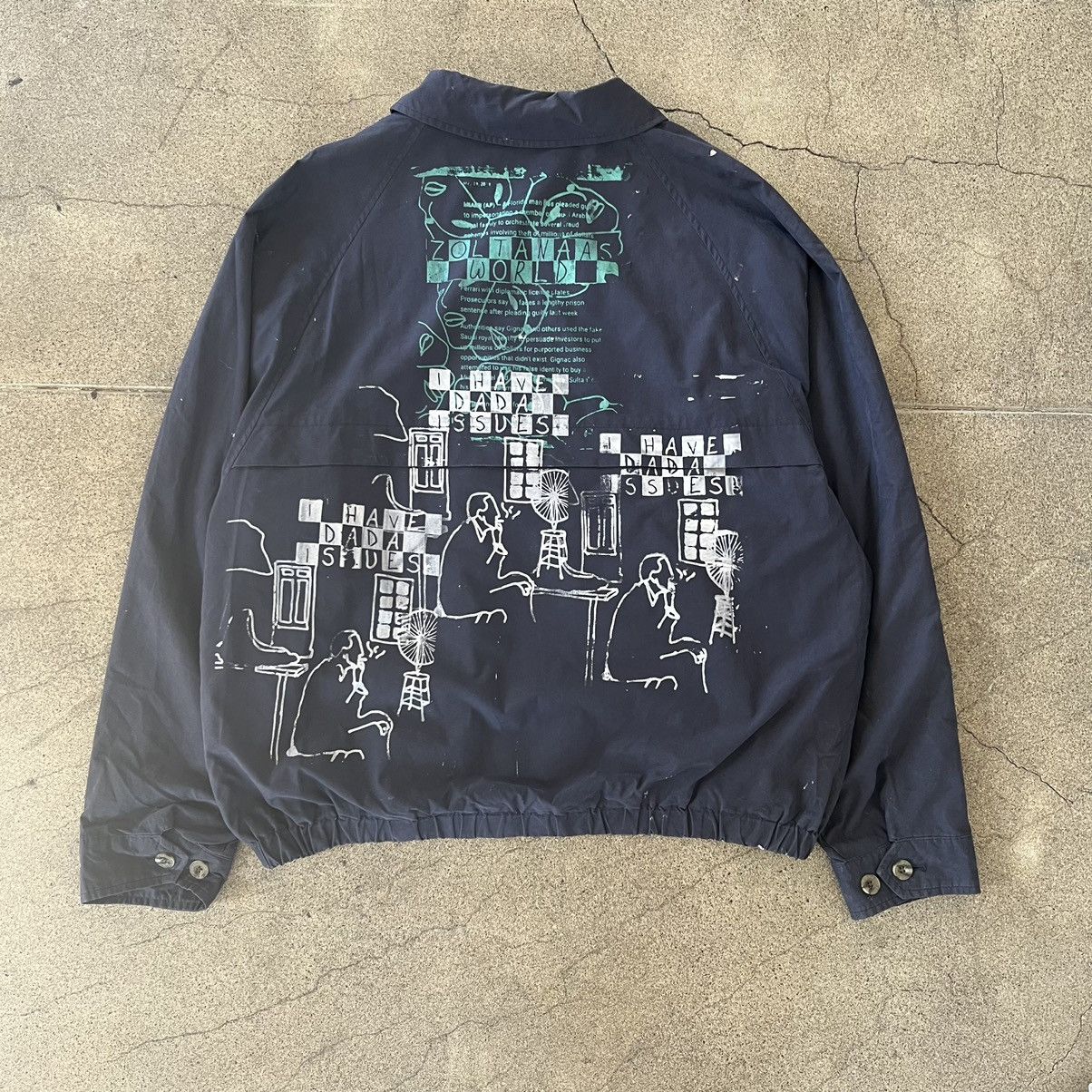 Vintage Custom 80s hand painted rain jacket bomber | Grailed