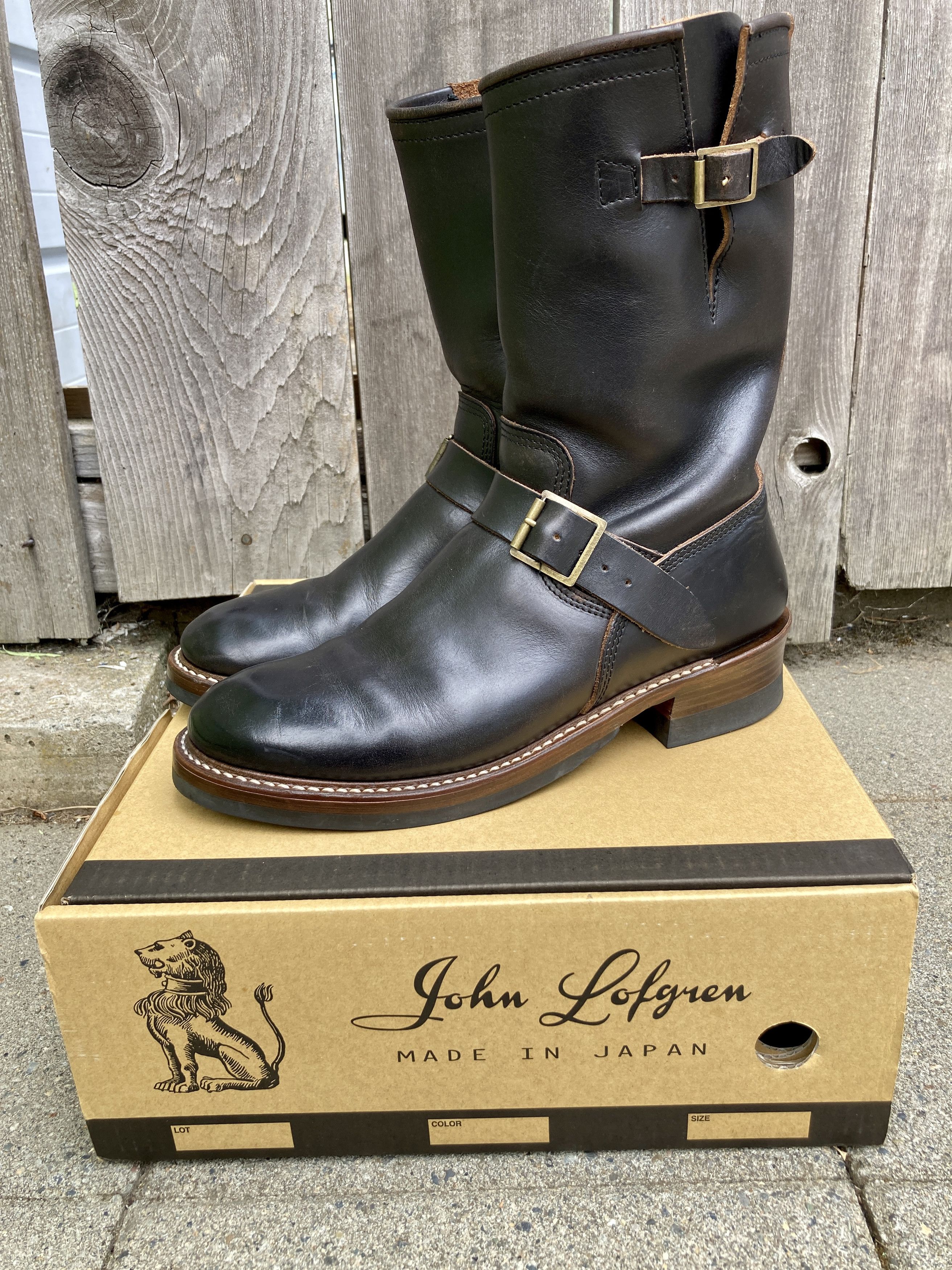 John Lofgren John Lofgren Engineer Boots Black Chromexcel Leather 9 ...