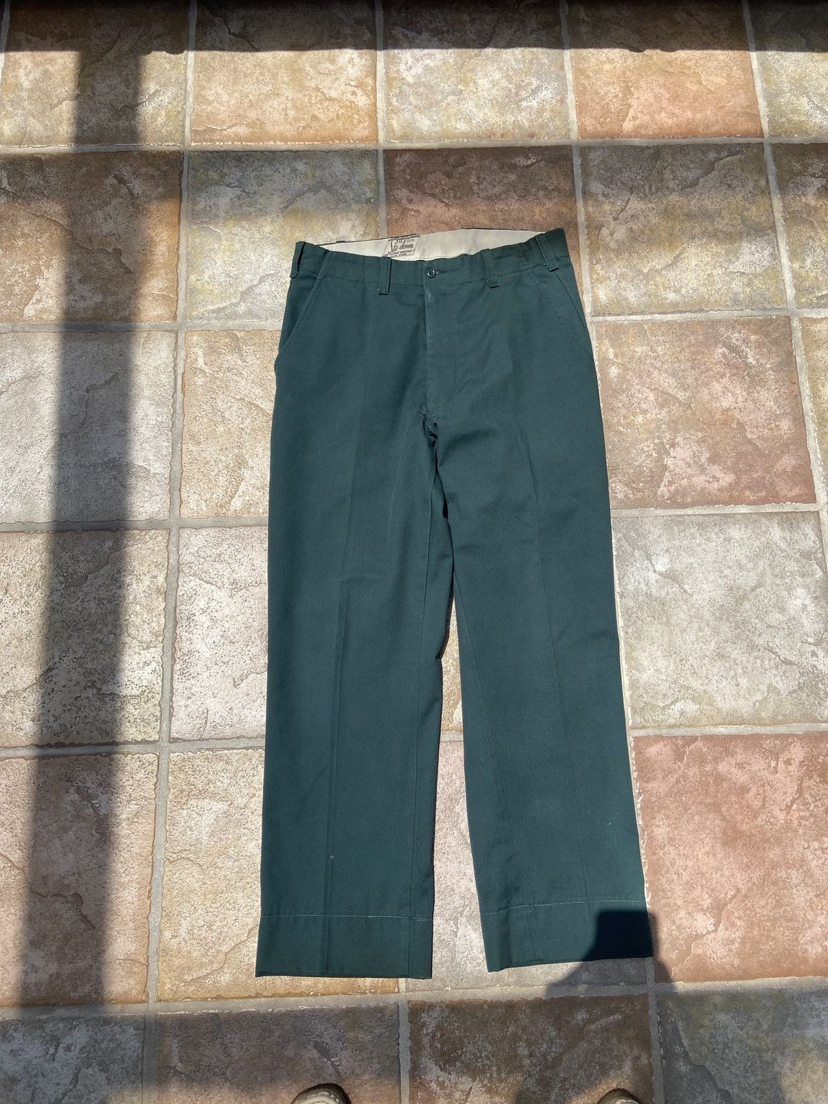 Made In Usa × Vintage Vintage 70s Sta-Down Workwear Talon Zip Green ...