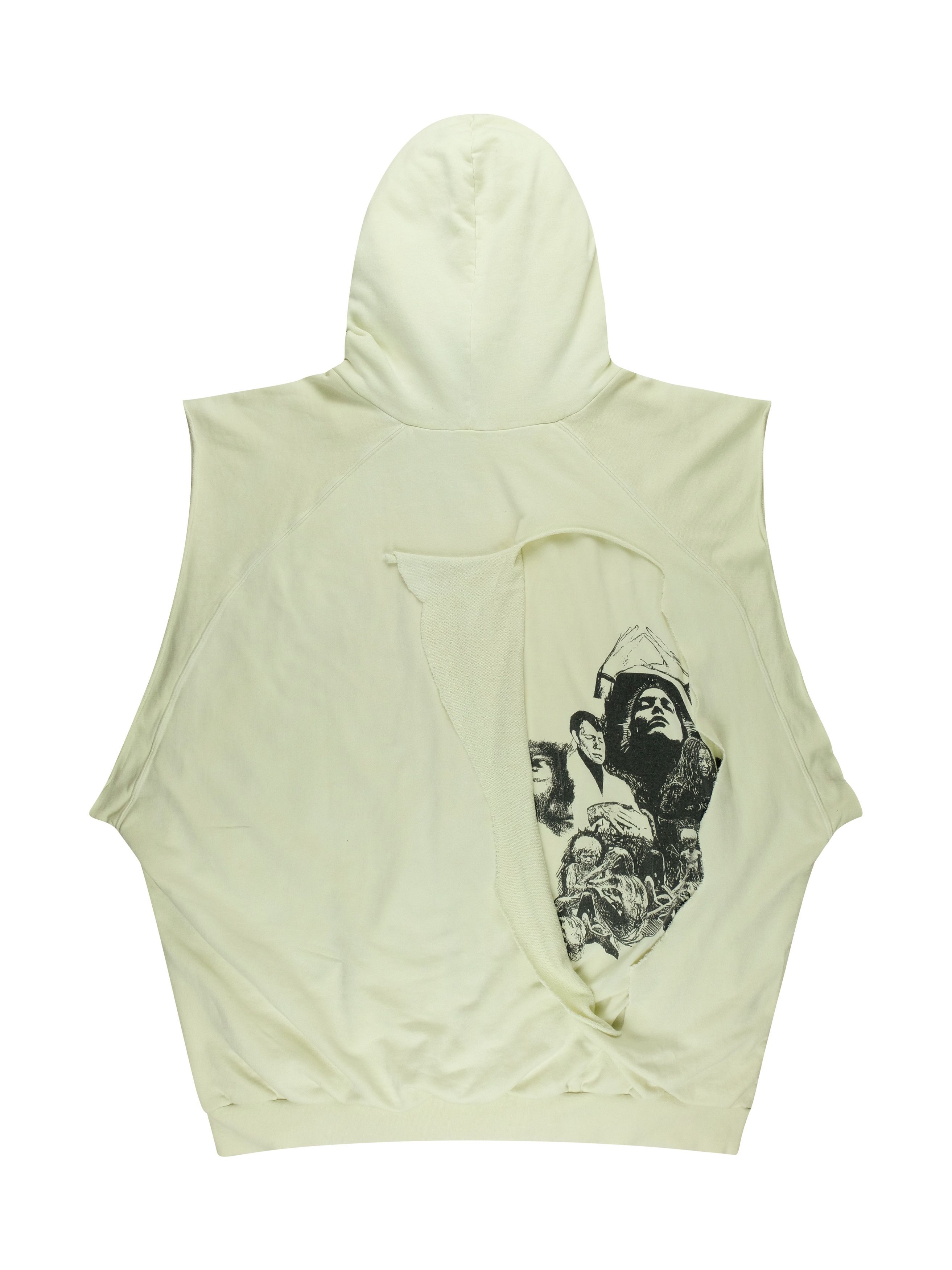 Raf Simons SS04 'Unbroken' Oversized Sleeveless Hoodie | Grailed