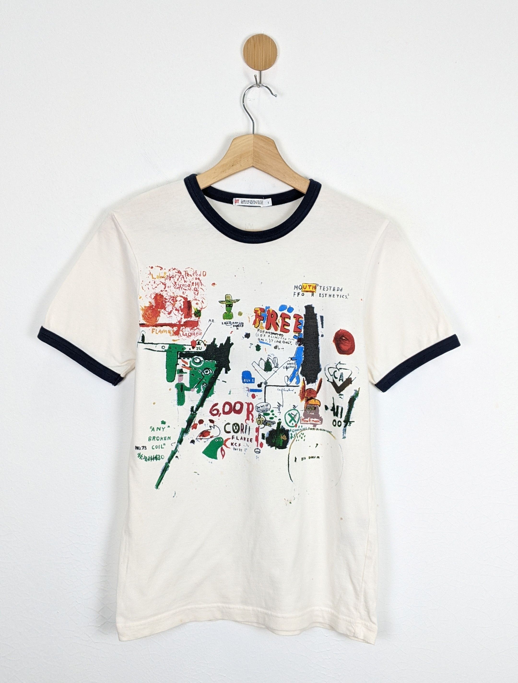 Jean Michel Basquiat Jean Michel Basquiat Ringer Art shirt | Grailed