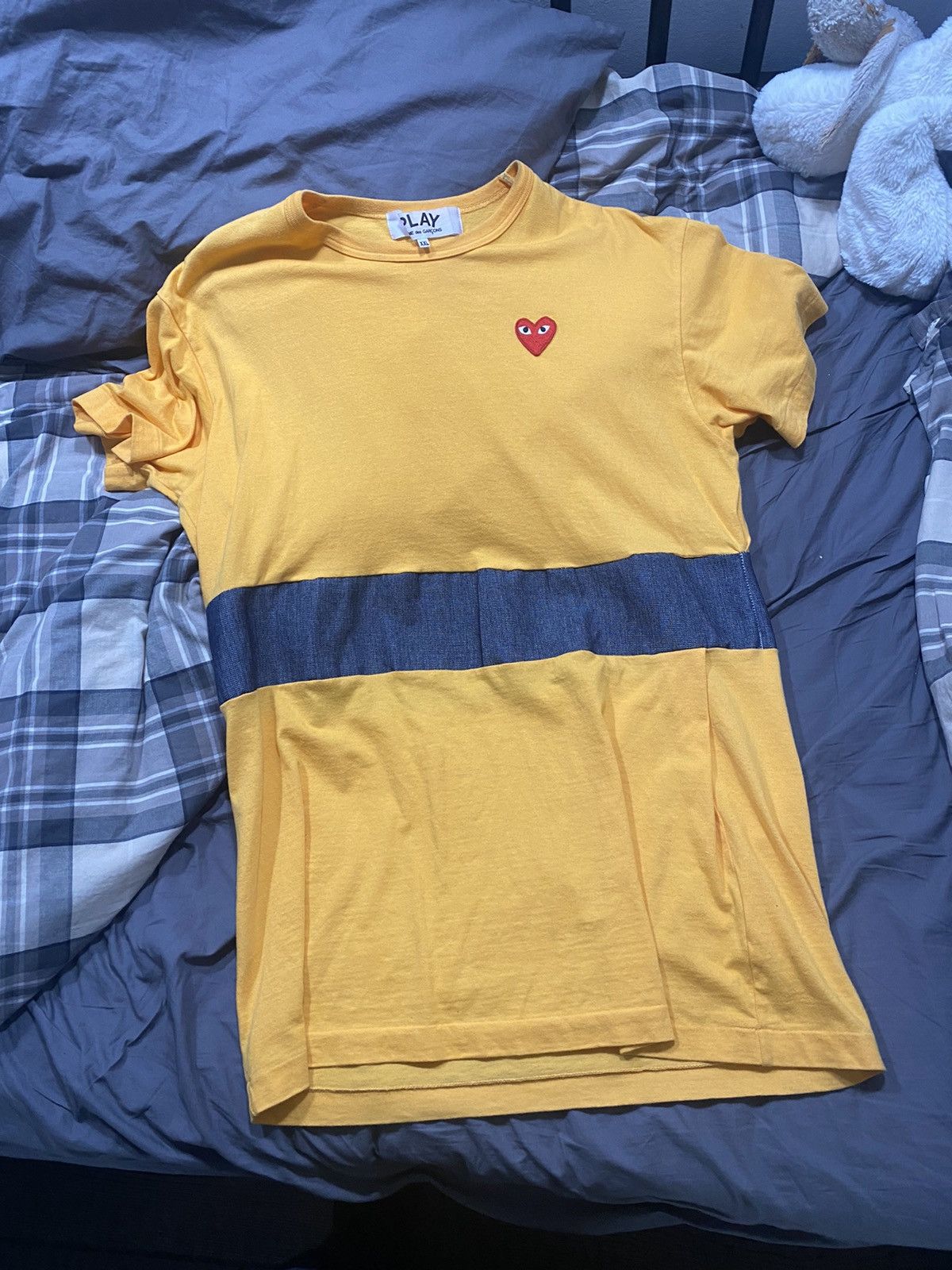 Comme Des Garcons Play × Custom CDG play heart tee, 1 OF 1 custom long ...