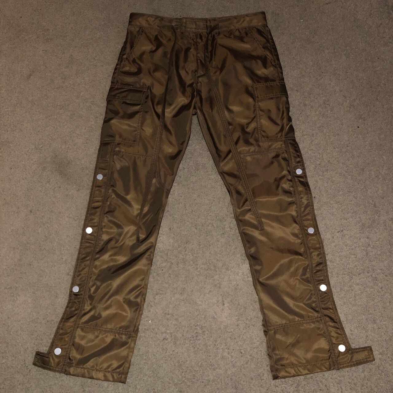 Mnml Streetwear Vintage Mnml Snap Zipper Cargo Pants Brown Grailed