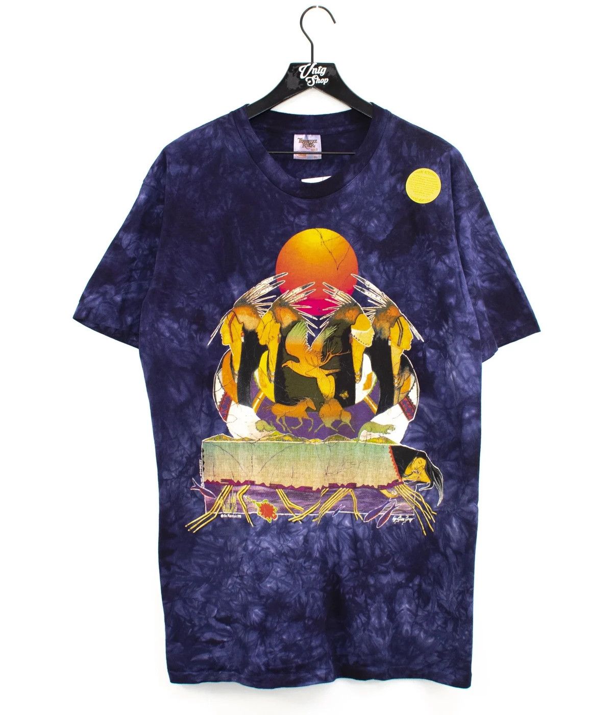 Vintage 1995 The Mountain Gina Gray Native American T-Shirt Size XL ...