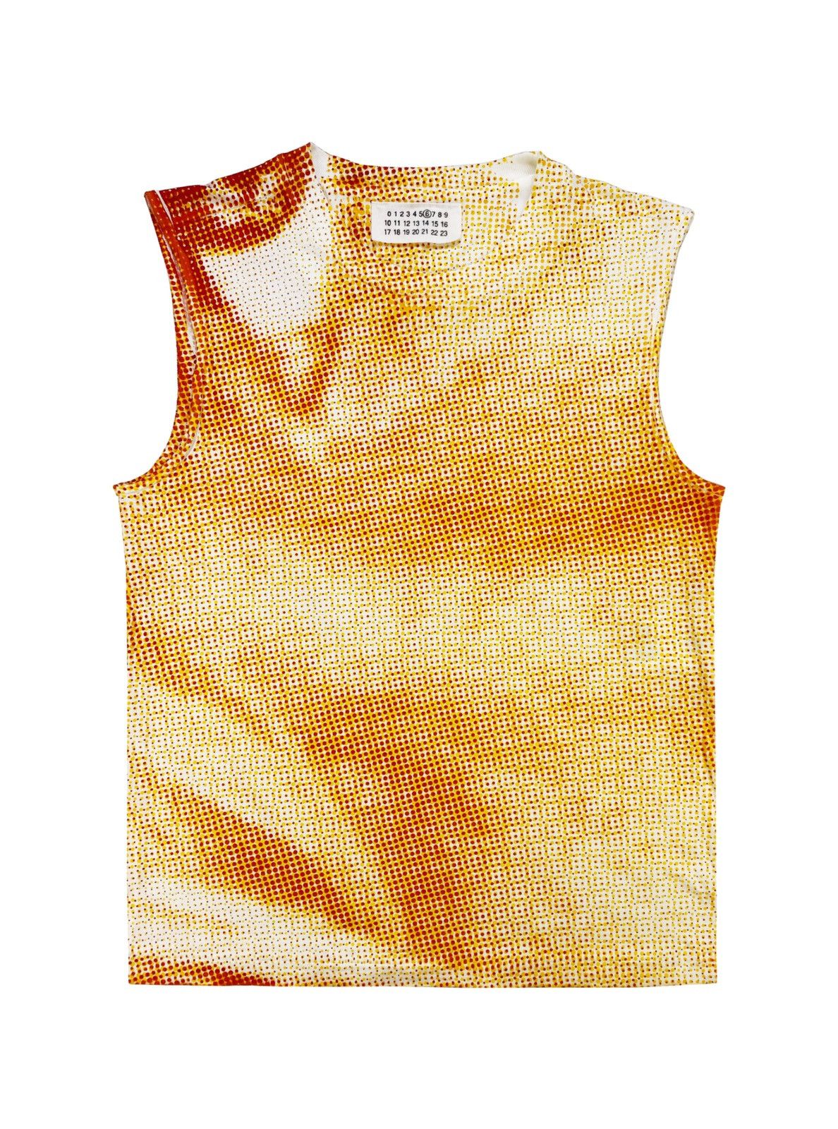 Maison Margiela SS04 Margiela MM6 Full Print Graphic Face Tank Top ...