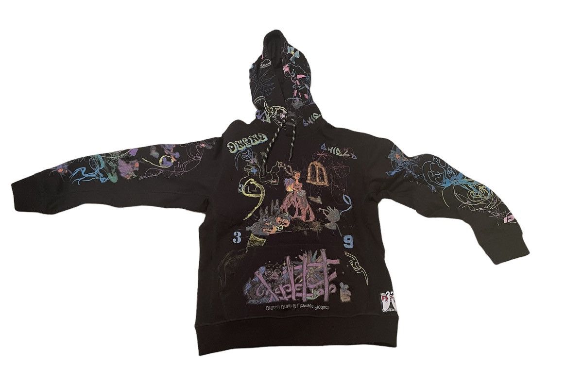 Drain Gang Bladee 333 Claire Barrow Hoodie - Black | Grailed
