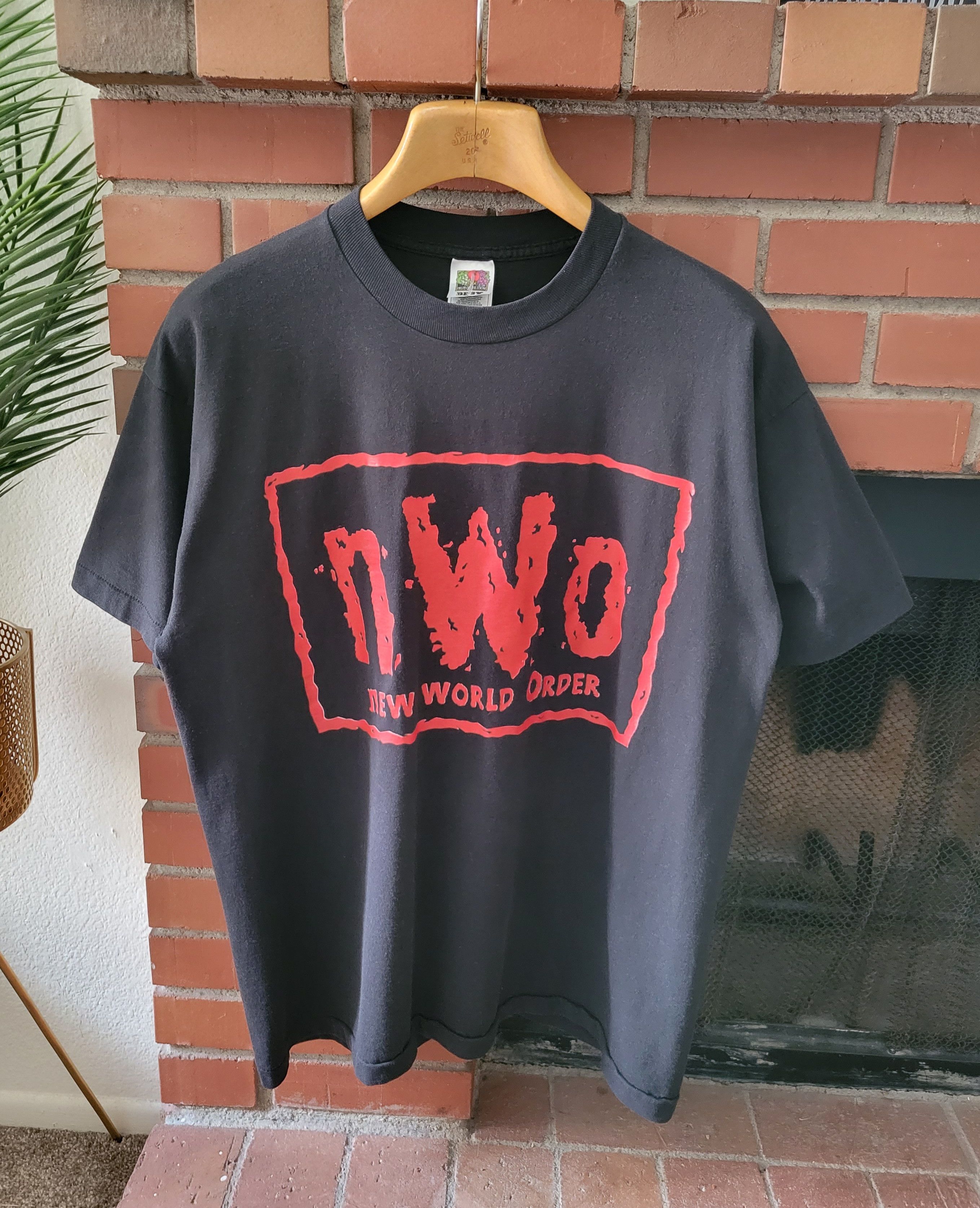 Vintage Vintage 90s NWO New World Order wolfpac t shirt | Grailed
