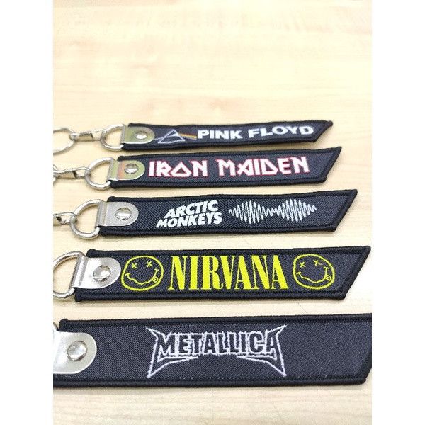 Band Tees × Metallica Keychains rock band metallic iron maiden ...