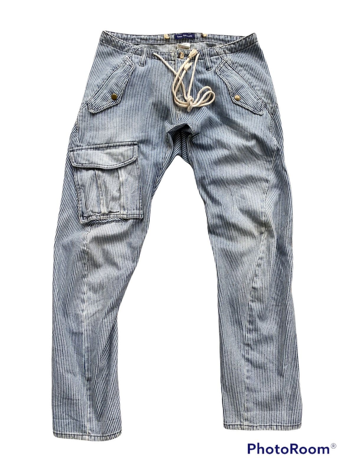 Japanese Brand 💥RARE💥Japanese BLT Blue & Co Hickory Stripes Banana Pant ...