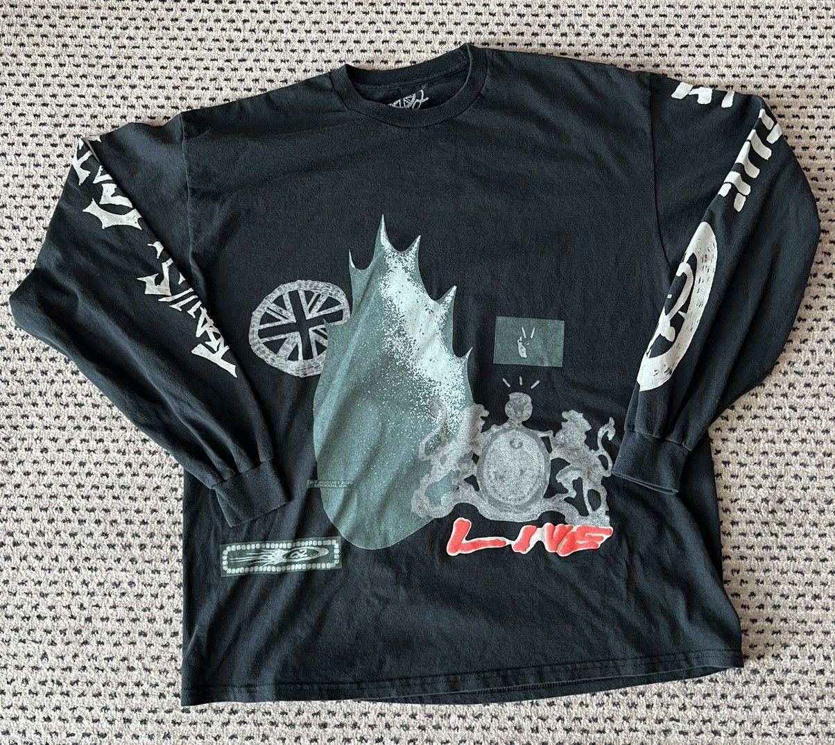 Travis Scott Travis Scott O2 London Utopia Black Long Sleeve Tee Medium ...