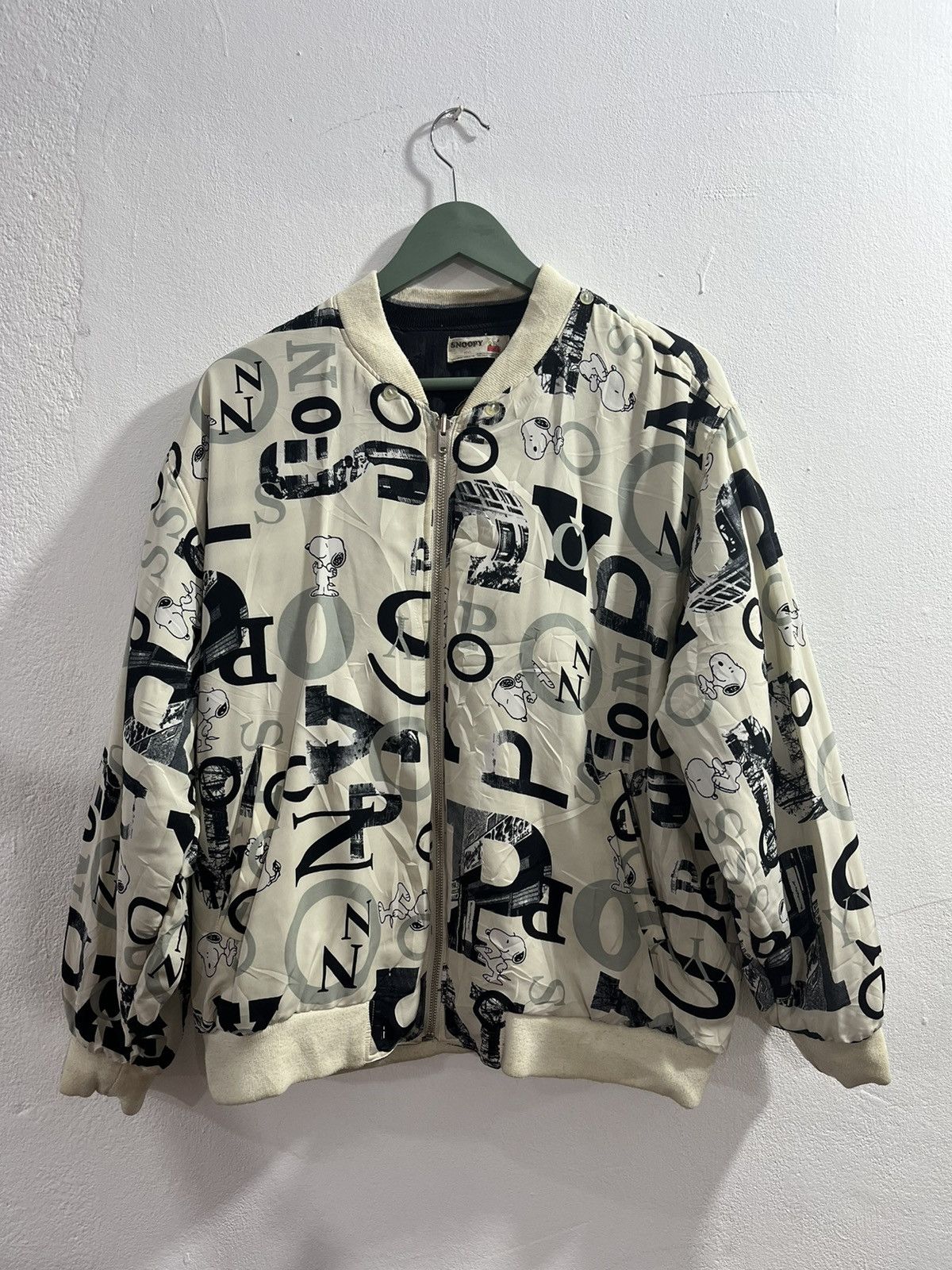 Cartoon Network × Peanuts × Vintage 2 way snoopy bomber jacket | Grailed