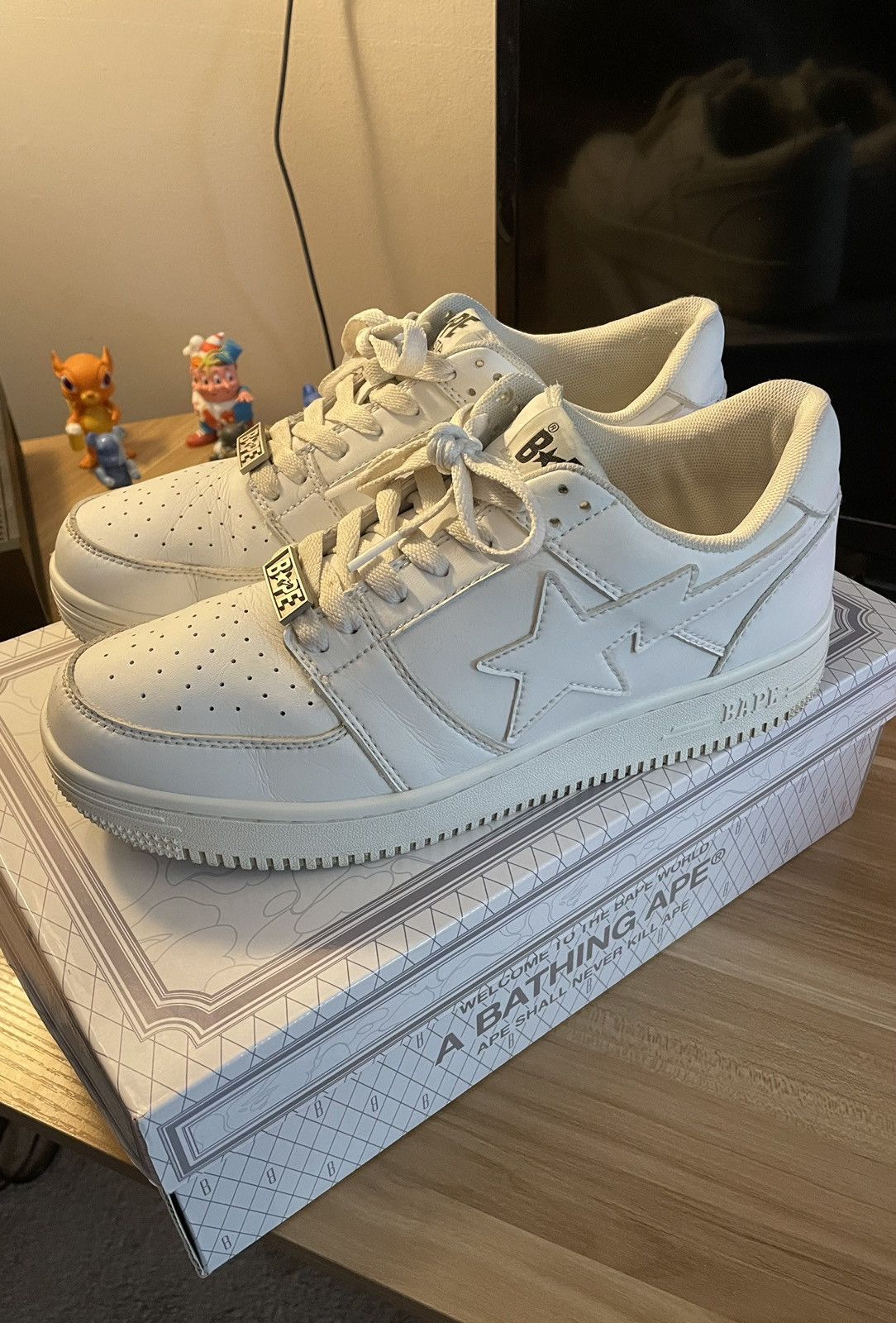 Bape Bapesta triple white | Grailed