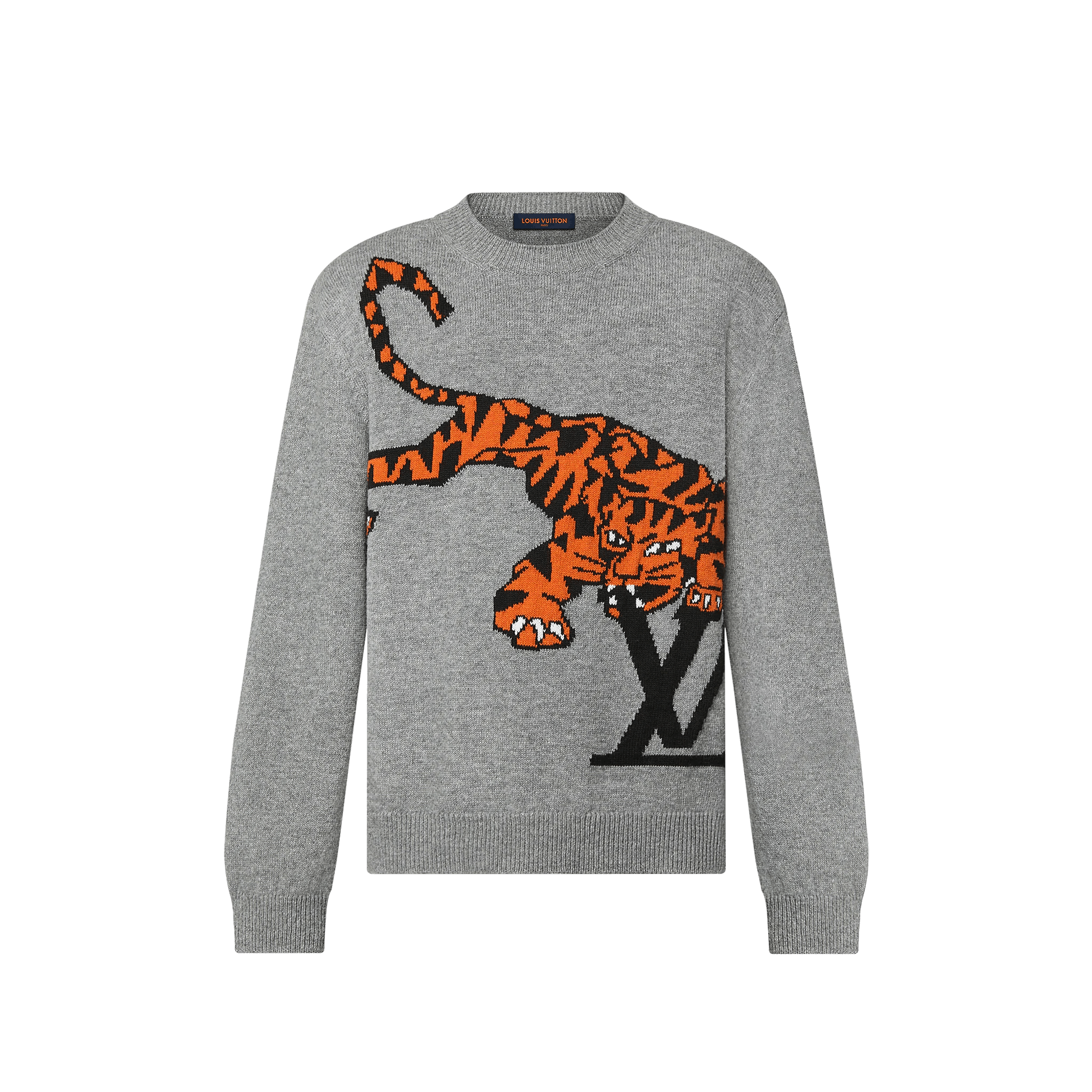 Louis Vuitton PULLOVER WITH INTARSIA TIGER PATTERN | Grailed