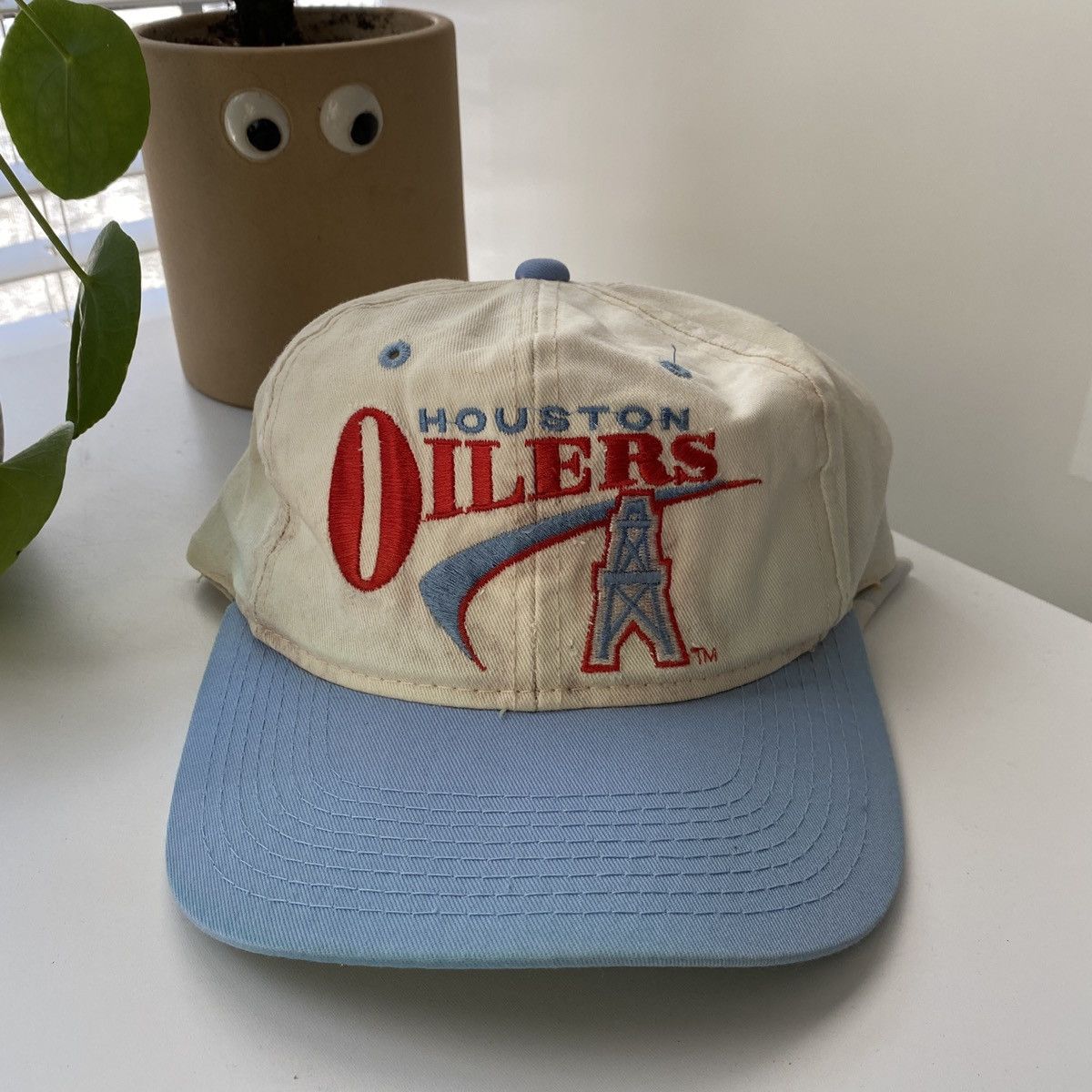 Hat × NFL × Vintage Houston Oilers Vintage Snapback Hat | Grailed