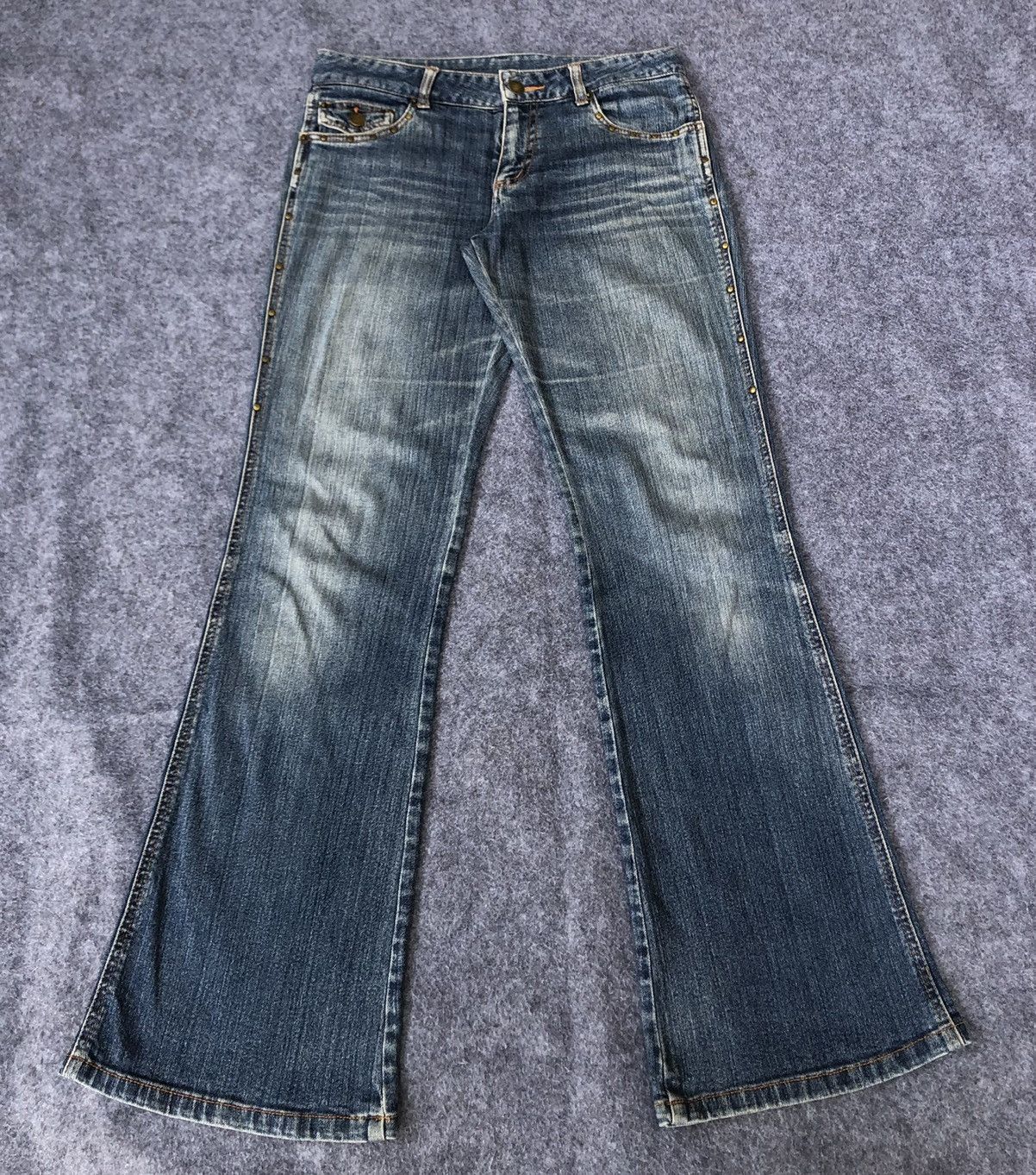 Japanese Brand × Seditionaries × Streetwear Vtg🔥PLAY CHESS🔥Flared Jeans ...