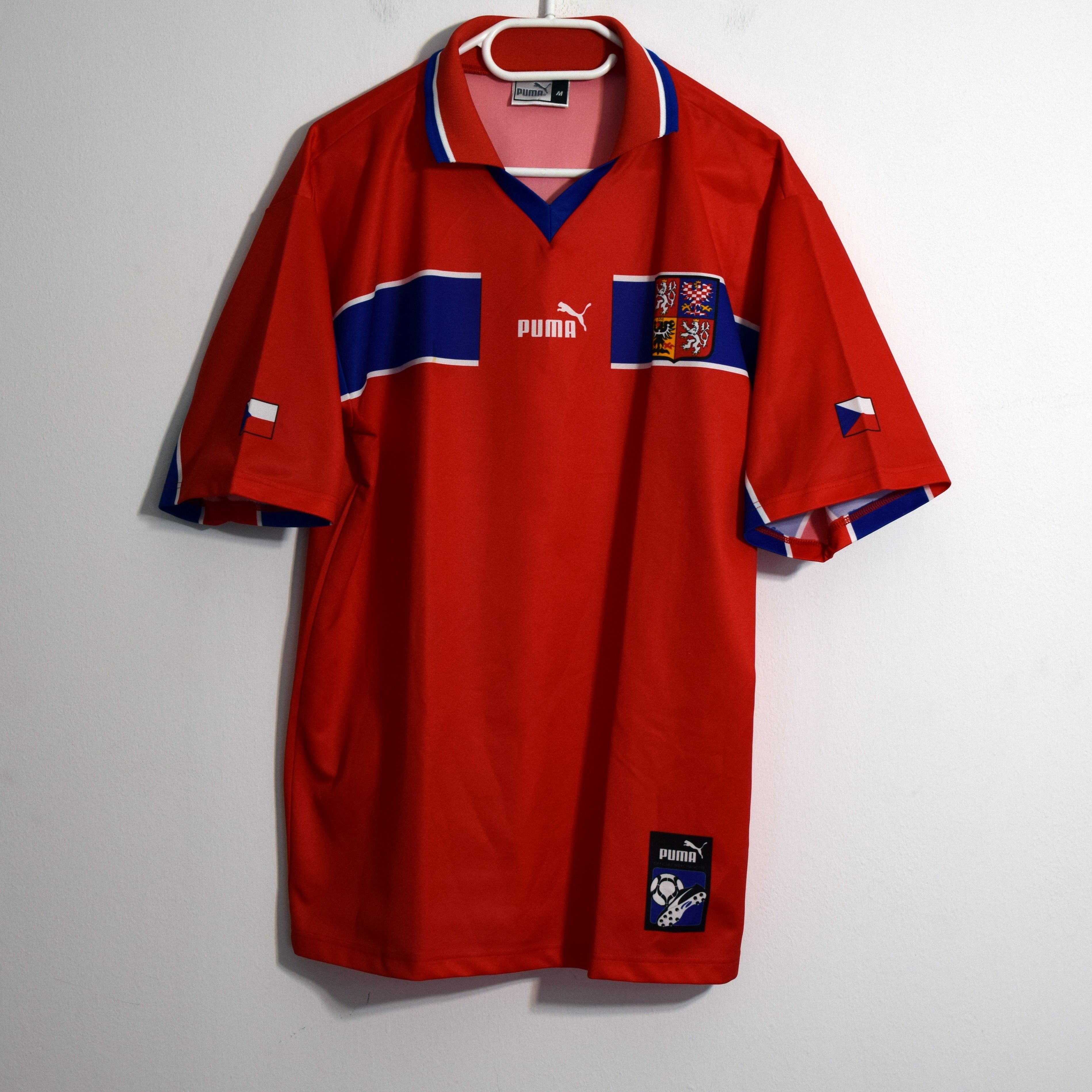 Puma × Soccer Jersey 90s 00s Vintage Czech Republic Puma Jersey Soccer ...