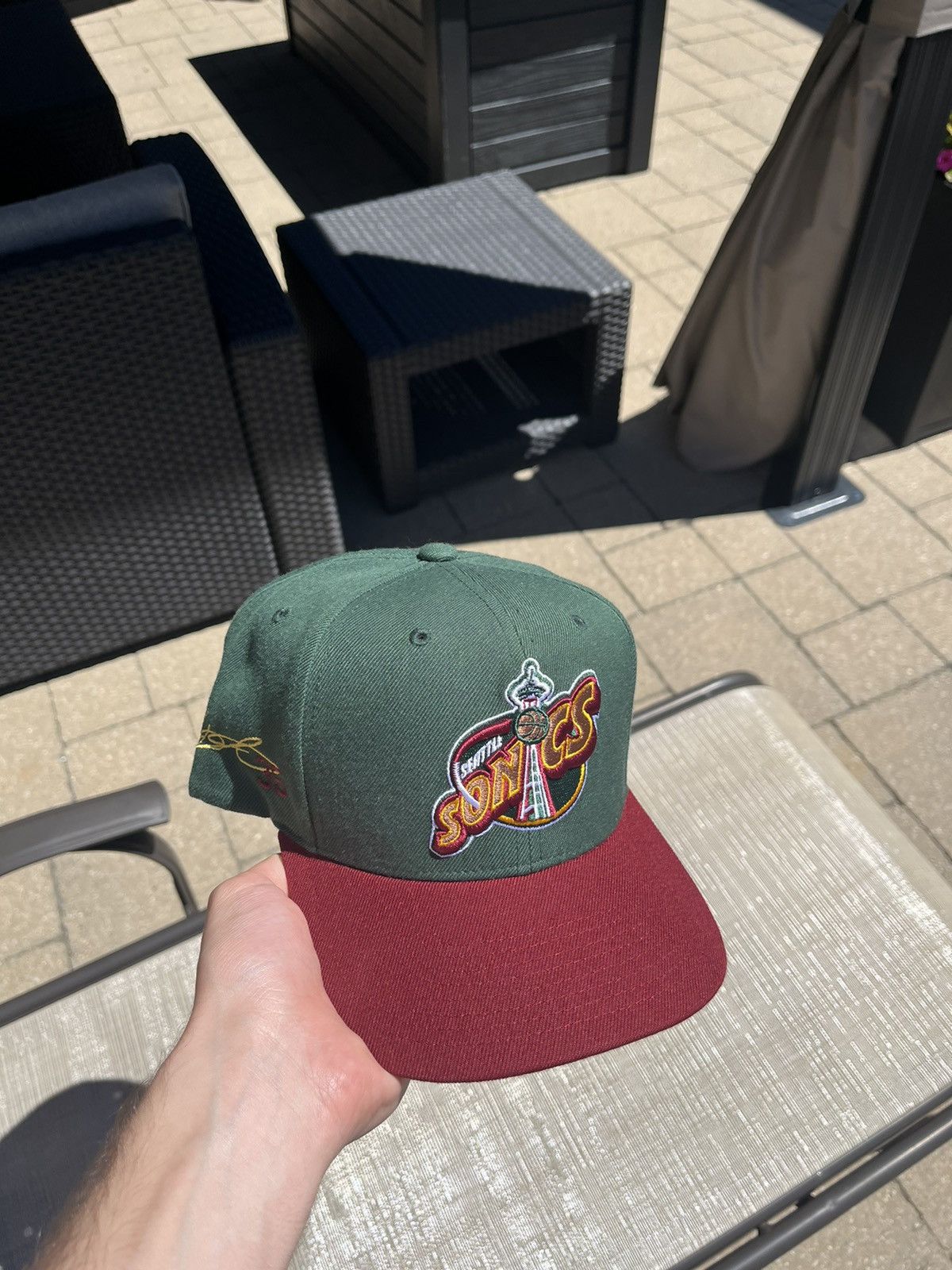 Mitchell & Ness × NBA Seattle Sonics Kevin Durant signature side patch ...