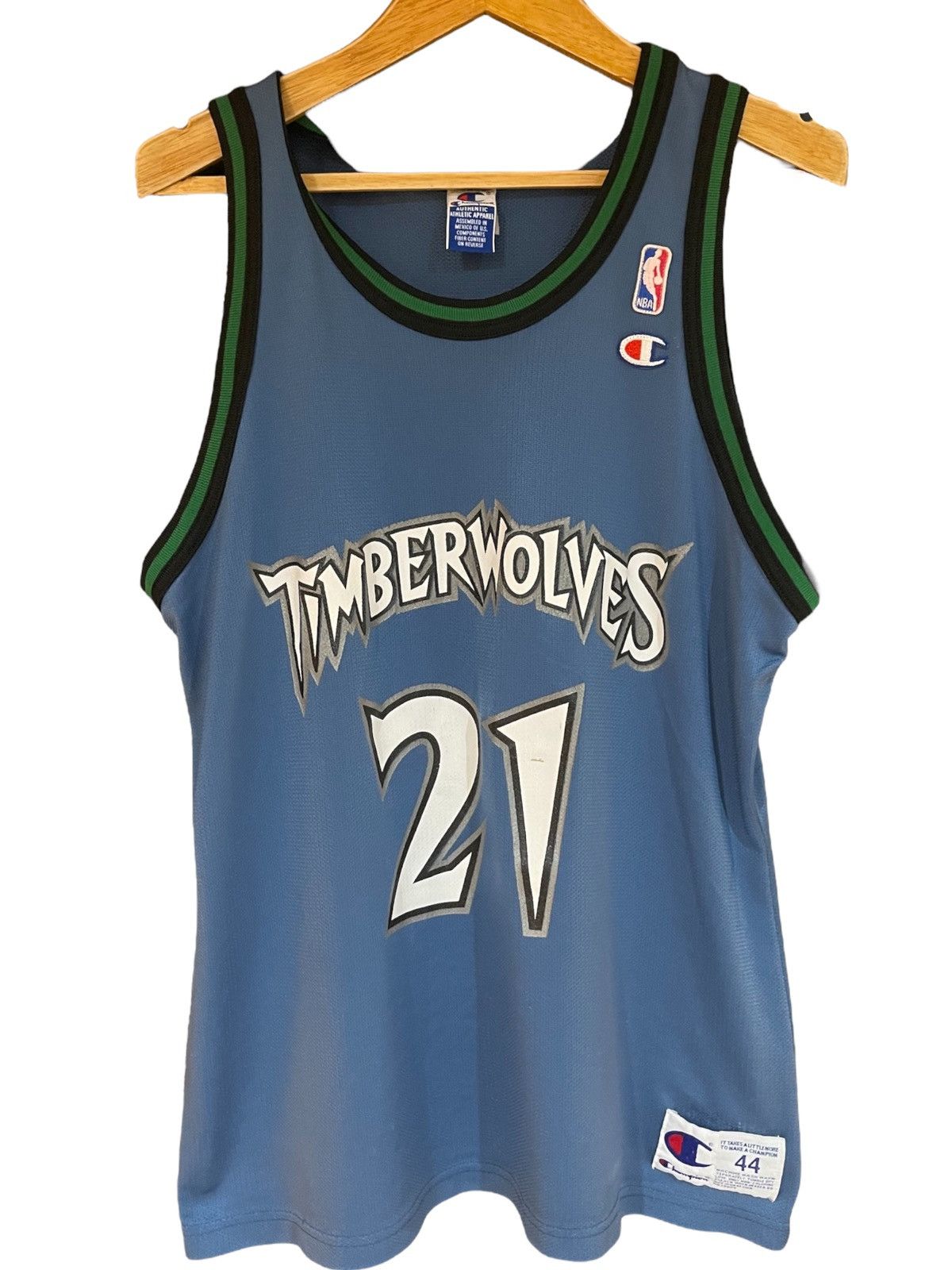 Jersey × NBA × Vintage Vintage 90s Timberwolves “Kevin Garnett” NBA ...