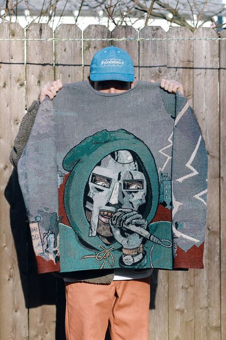 Custom MF DOOM Operation Doomsday custom tapestry sweater vintage | Grailed