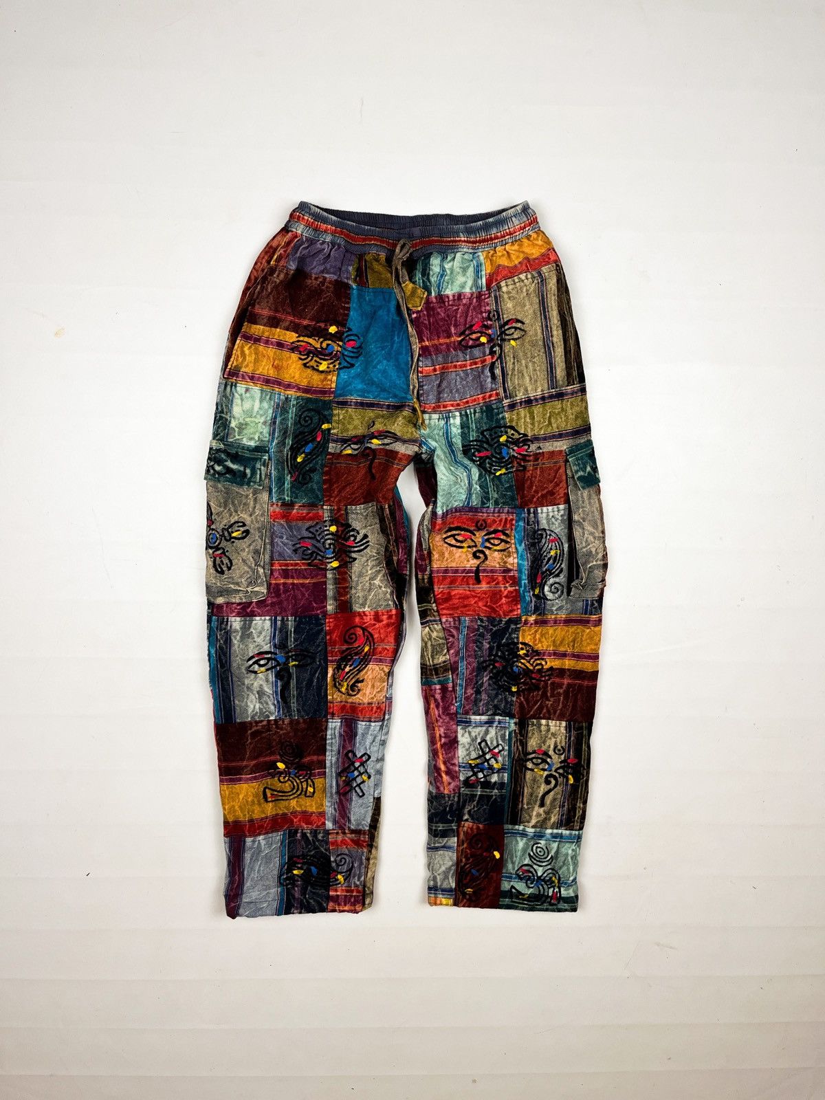 Kathmandu × Vintage Kathmandu vintage patchwork pants travis scott | Grailed