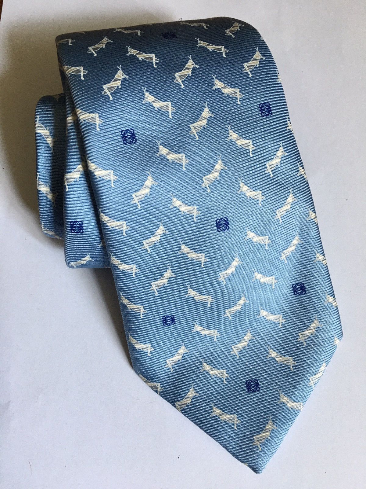 Loewe × Luxury Loewe Madrid Fauna Collection Silk Mens Tie | Grailed