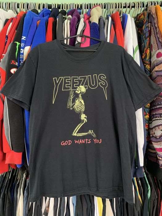 Kanye West YEEZUS GOD WANTS YOU VINTAGE TEE SHIRT | Grailed