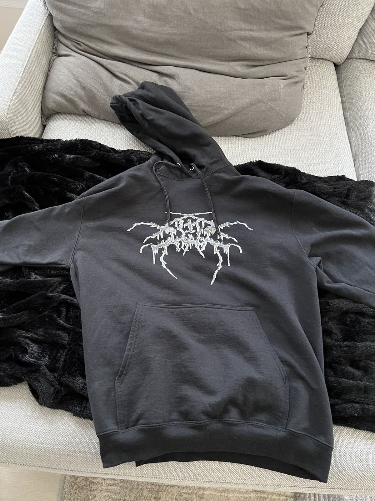 Streetwear Lil Tracy - Black Metal Hoodie | Grailed