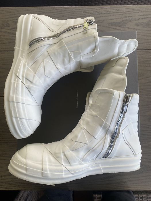 Rick Owens Rick Owens FW20 Performa White Rubber Taped Geobasket | Grailed