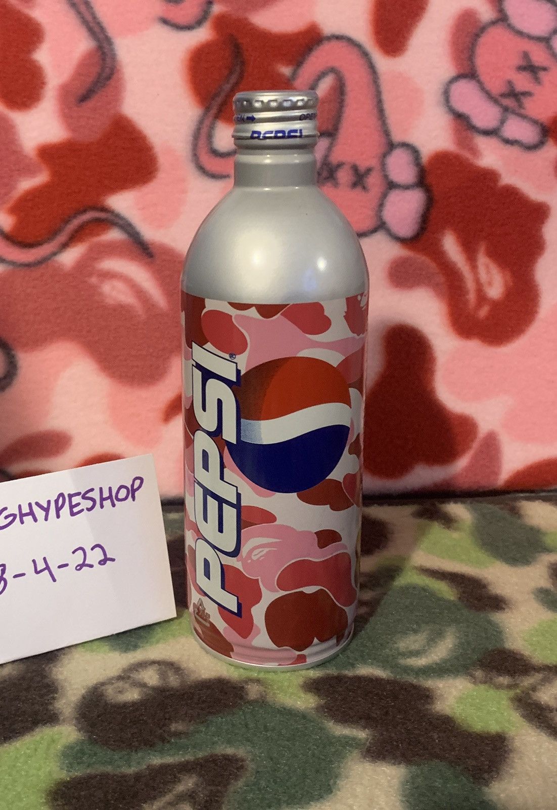 Bape × Pepsi 2001 Bape Pepsi Can Pink | Grailed