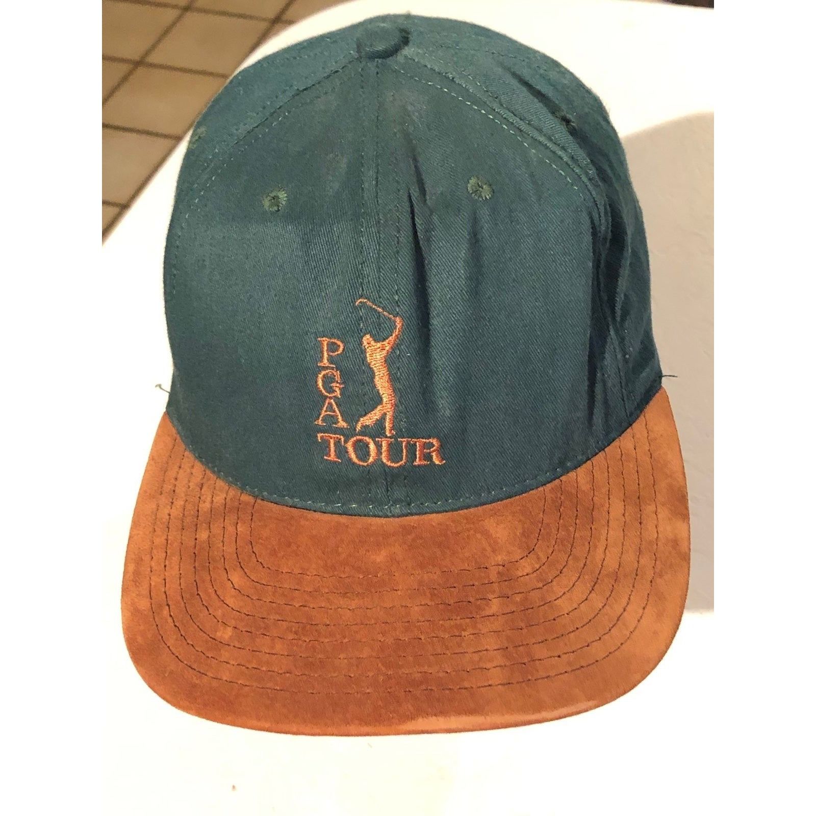 PGA Tour × Vintage Vintage Ram Golf PGA Tour Hat Suede Brim | Grailed