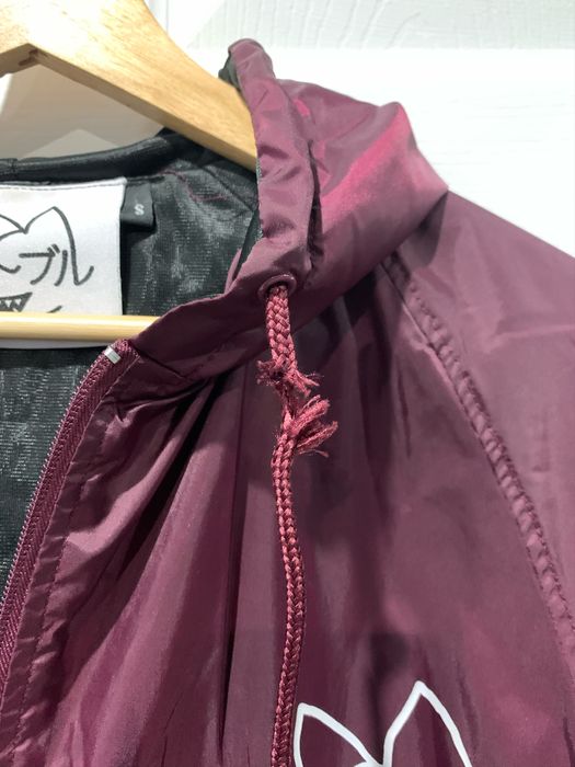 Marblesoda Marblesoda Windbreaker (Maroon) Wolf Oni Inu | Grailed