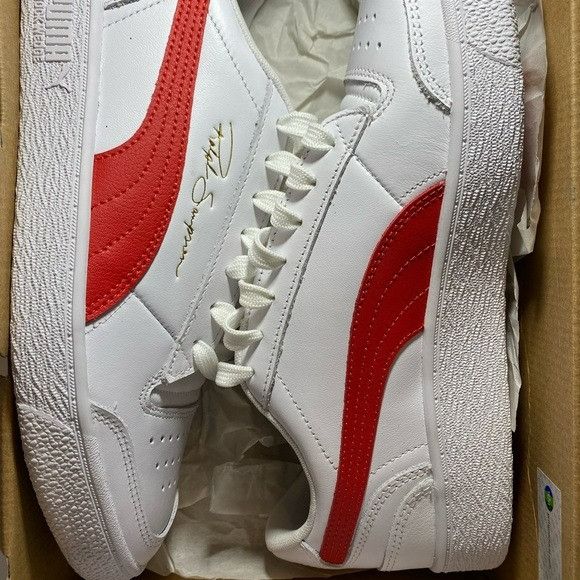 Puma Puma Ralph Sampson Low Sneakers White & High Risk Red Size 8 | Grailed