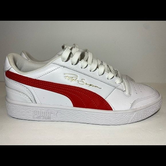 Puma Puma Ralph Sampson Low Sneakers White & High Risk Red Size 8 | Grailed