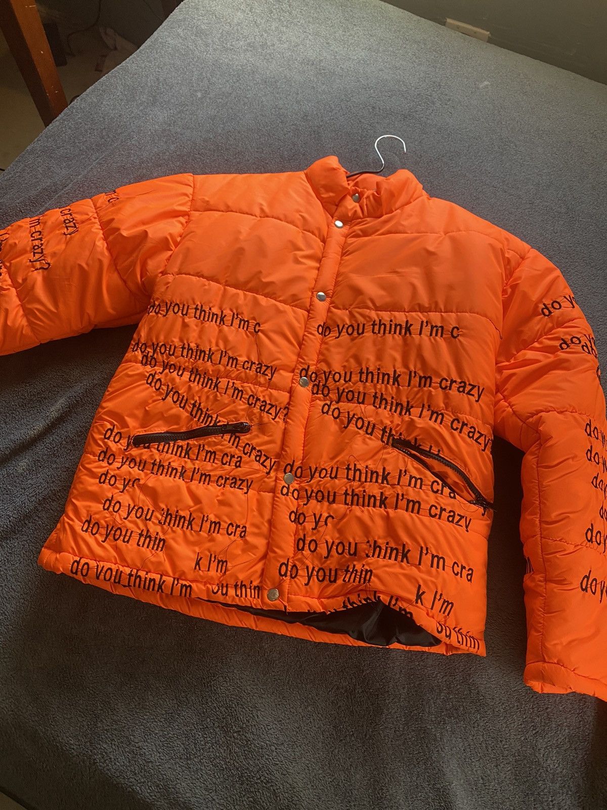 Ev Bravado Ev Bravado Do You Think Im Crazy” Orange Parka Grailed