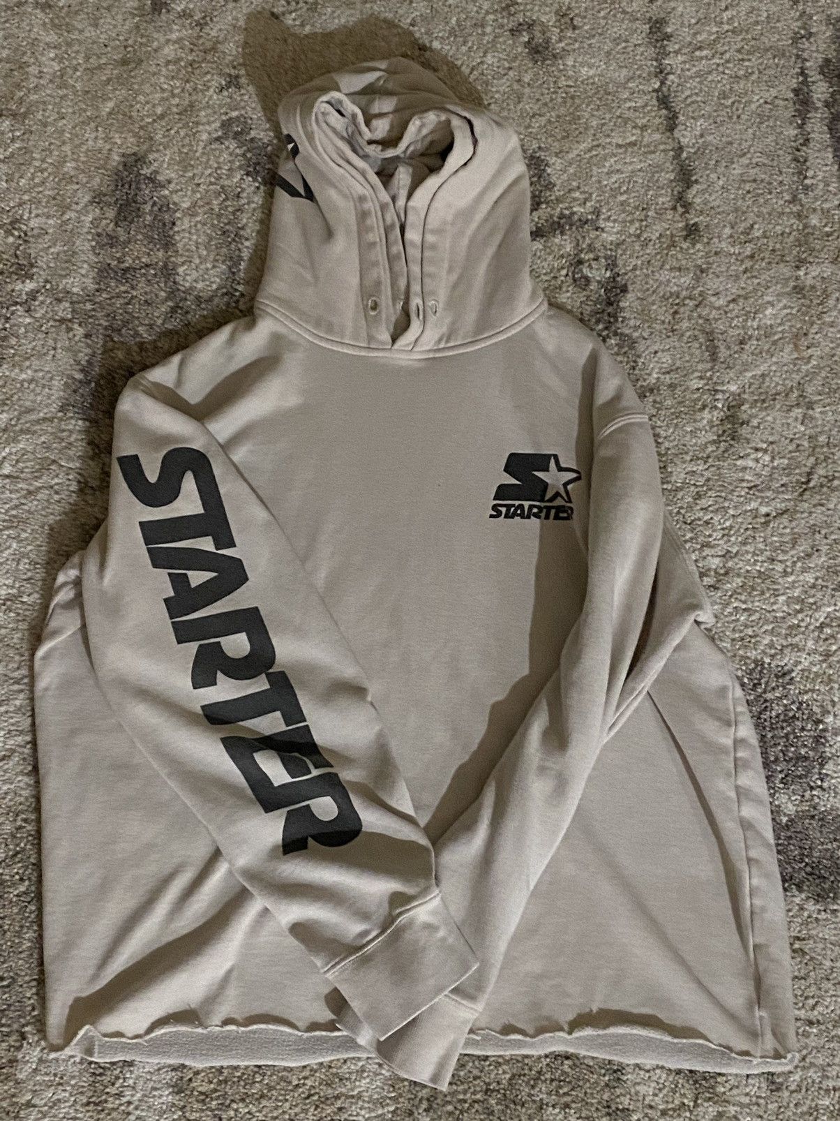 Starter × Streetwear × Vintage Rare Double Hood Black Label Hoodie ...