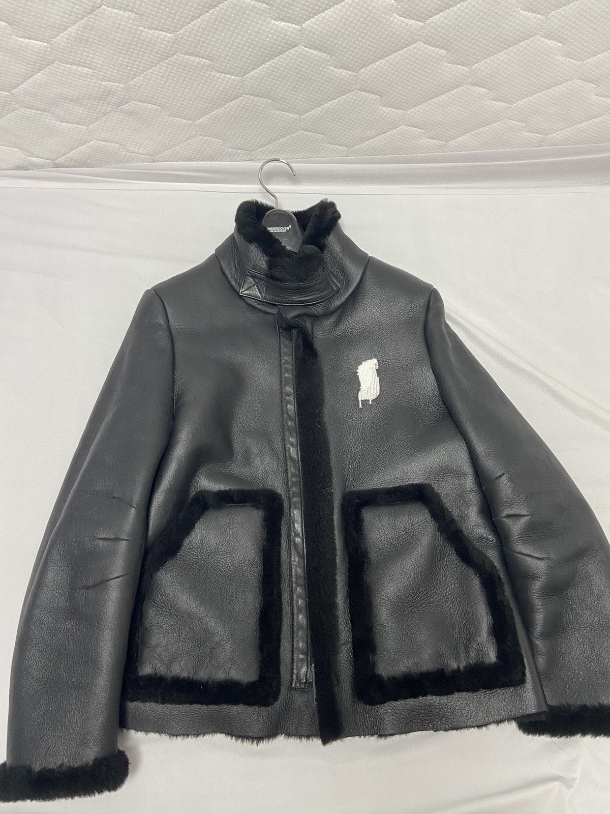 Undercover 2 Undercover S logo spangle Leather jacket | Grailed