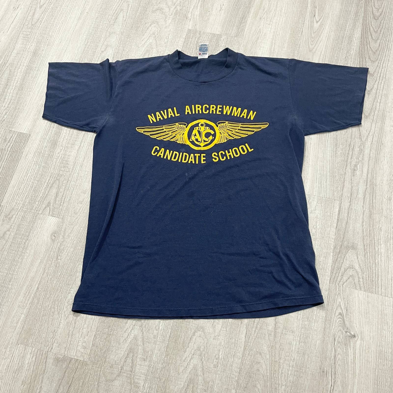 Vintage VINTAGE 90s Naval Aircrewman Candidate School Shirt | Grailed