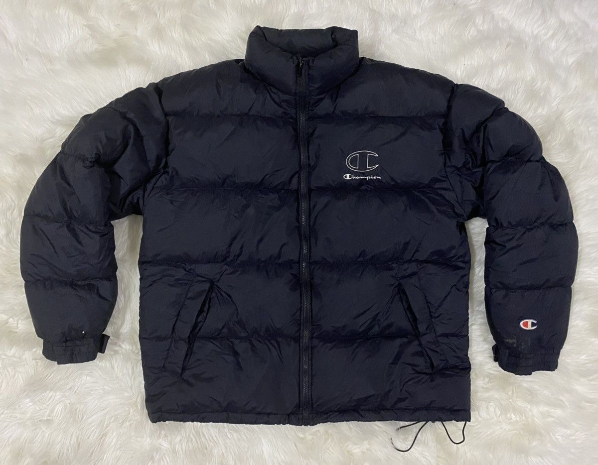 Champion × Streetwear Champion Puffer Jacket Embroidery Logo | Grailed