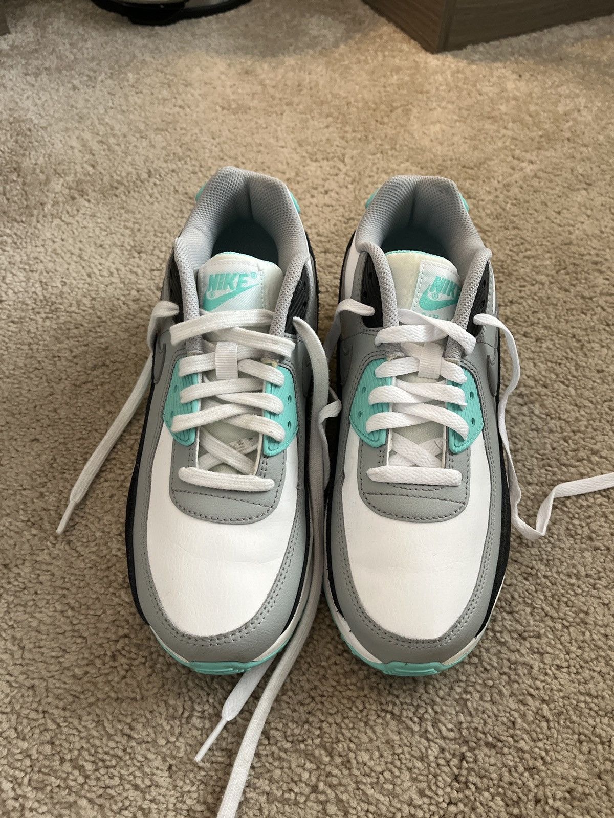 Nike Nike air max 90 hyper turquoise womens sneakers | Grailed