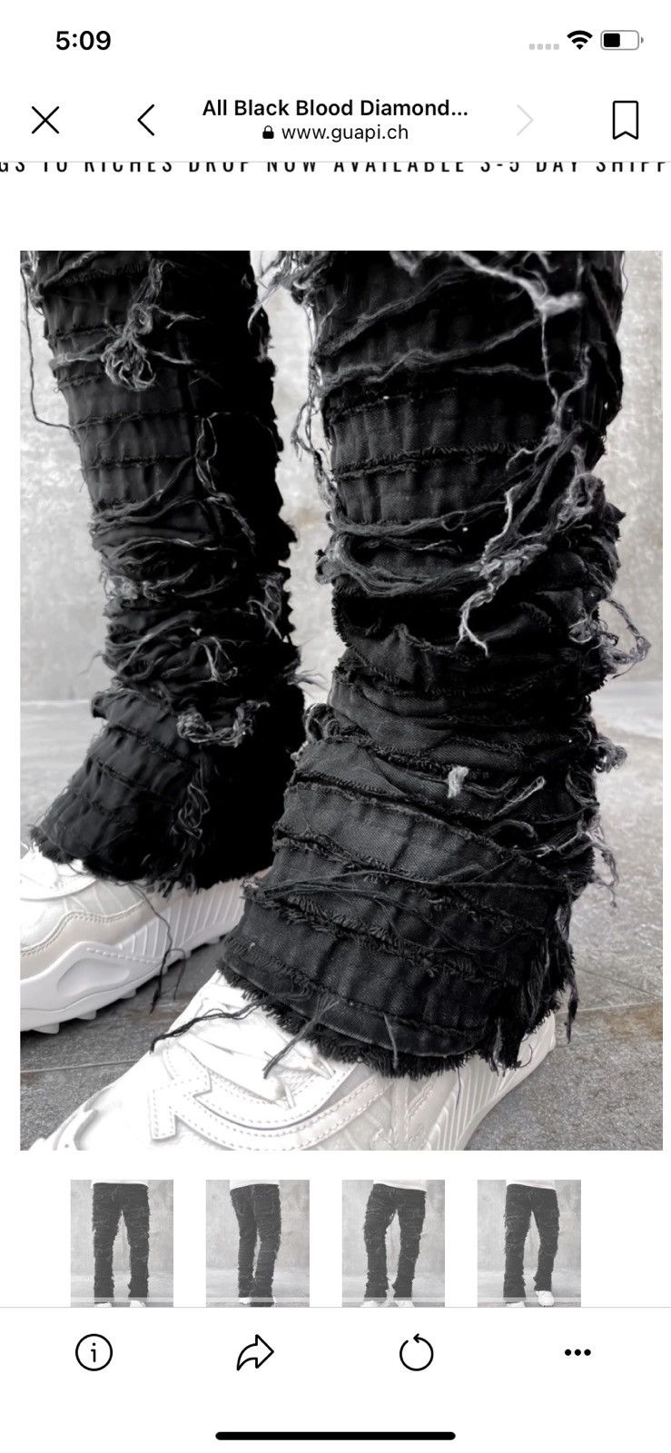 Streetwear Guapi Stacked Jeans | Grailed