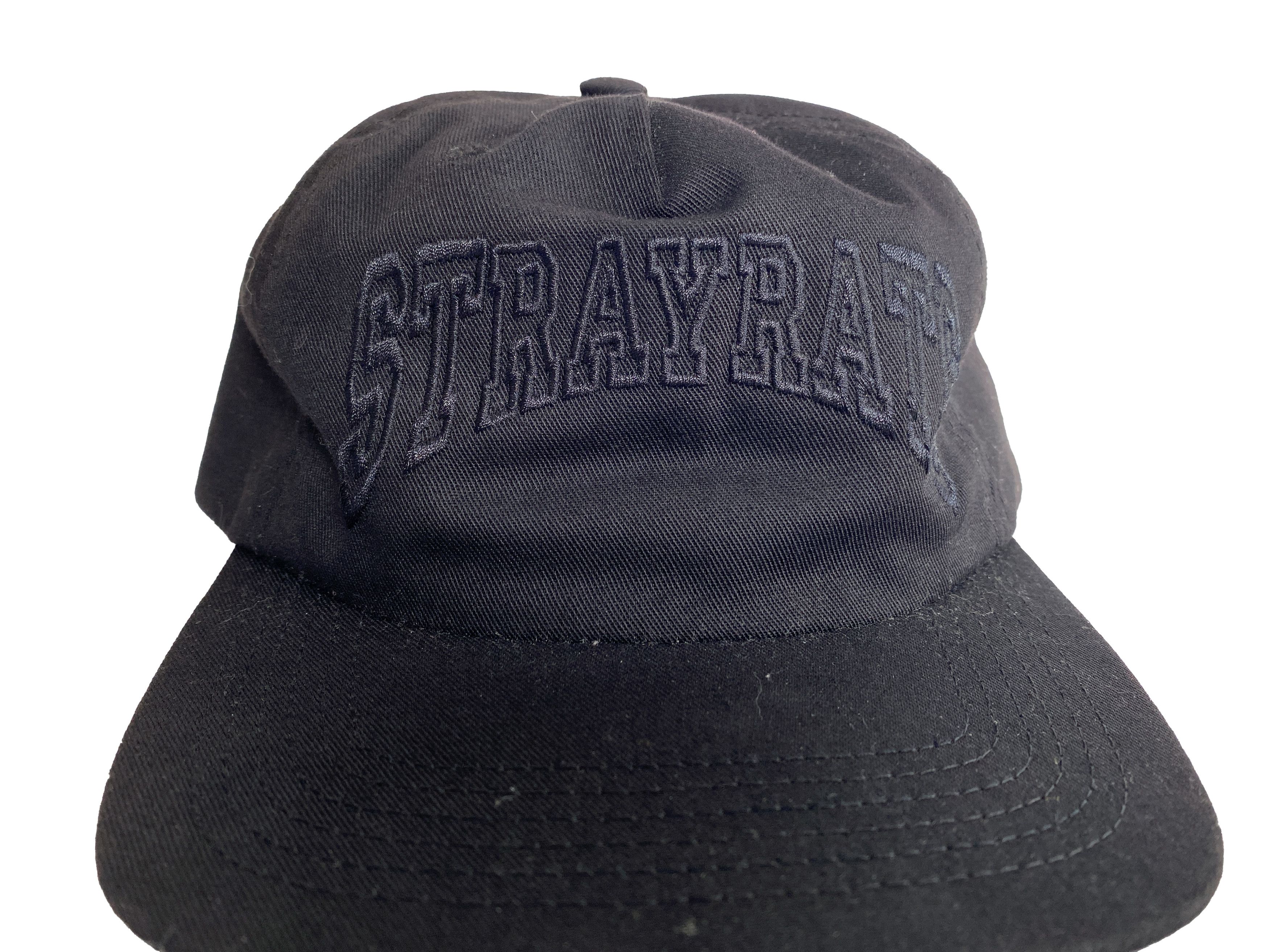 Stray Rats All Black Stray Rats Arc Collegiate Snapback Hat OG SR | Grailed